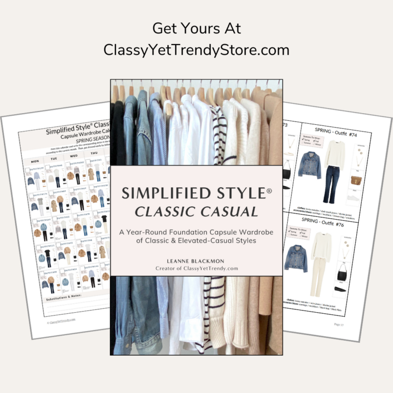 The New Simplified Style: Classic Casual + Free Wardrobe Checklist