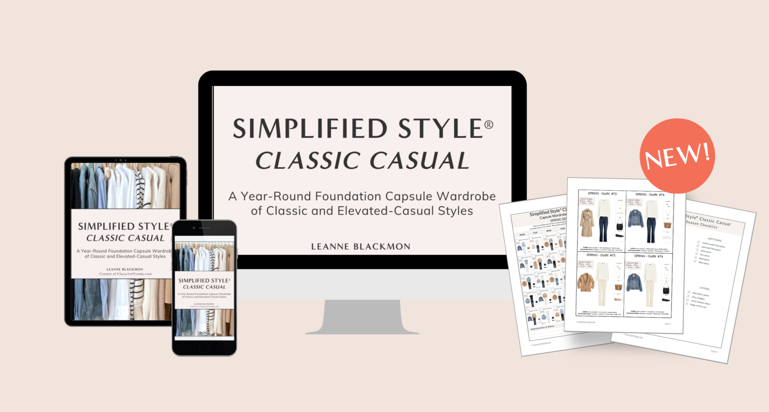 The New Simplified Style: Classic Casual + Free Wardrobe Checklist