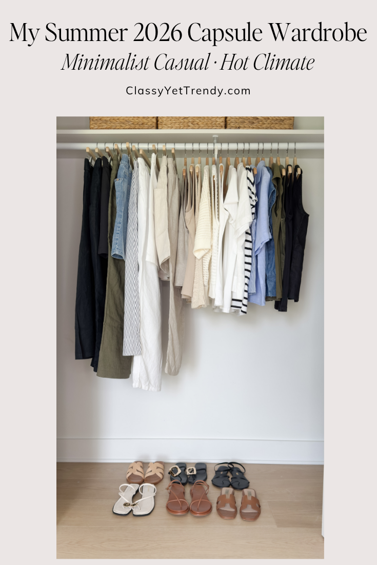 My Summer 2026 Capsule Wardrobe In My Closet: Hot Climate, Minimalist ...